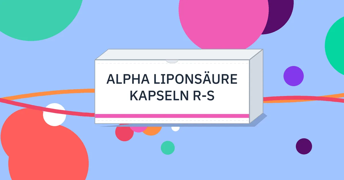 Symbolbild: Packung mit der Aufschrift ALPHA LIPONSÄURE KAPSELN R-S (PZN 18784166) – Verfügbarkeit und Bezug in Apotheken in Frankfurt am Main