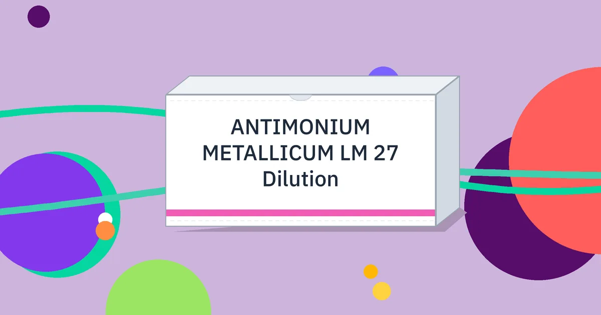Symbolbild: Packung mit der Aufschrift ANTIMONIUM METALLICUM LM 27 Dilution (PZN 13373783) – Verfügbarkeit und Bezug in Apotheken in Frankfurt am Main