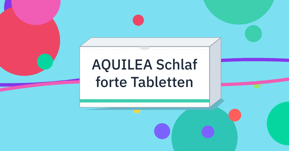 Symbolbild: Packung mit der Aufschrift AQUILEA Schlaf forte Tabletten (PZN 17395706) – Verfügbarkeit und Bezug in Apotheken in Frankfurt am Main