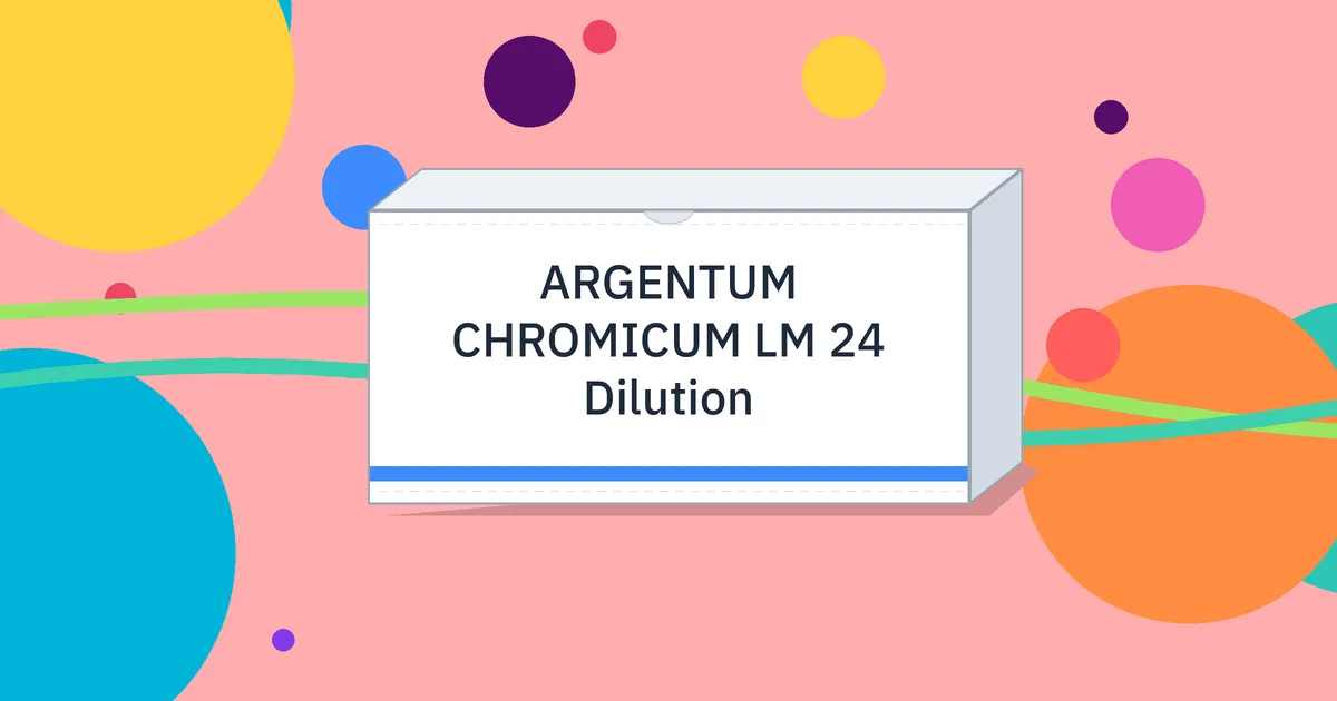 Symbolbild: Packung mit der Aufschrift ARGENTUM CHROMICUM LM 24 Dilution (PZN 13389784) – Verfügbarkeit und Bezug in Apotheken in Frankfurt am Main