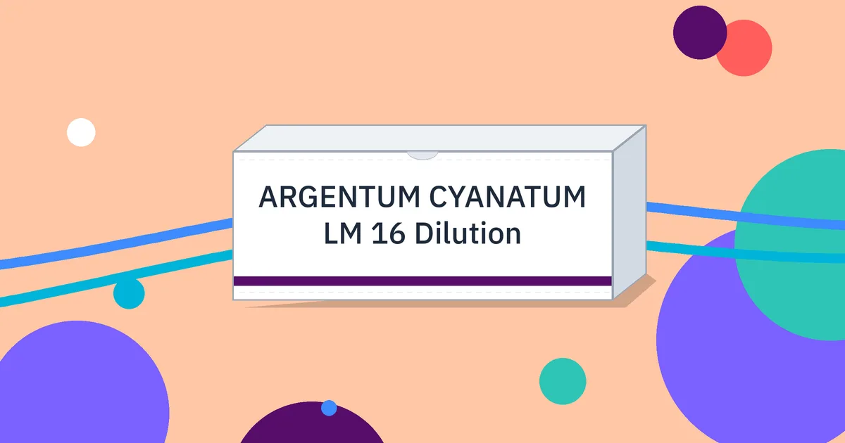 Symbolbild: Packung mit der Aufschrift ARGENTUM CYANATUM LM 16 Dilution (PZN 13390451) – Verfügbarkeit und Bezug in Apotheken in Frankfurt am Main