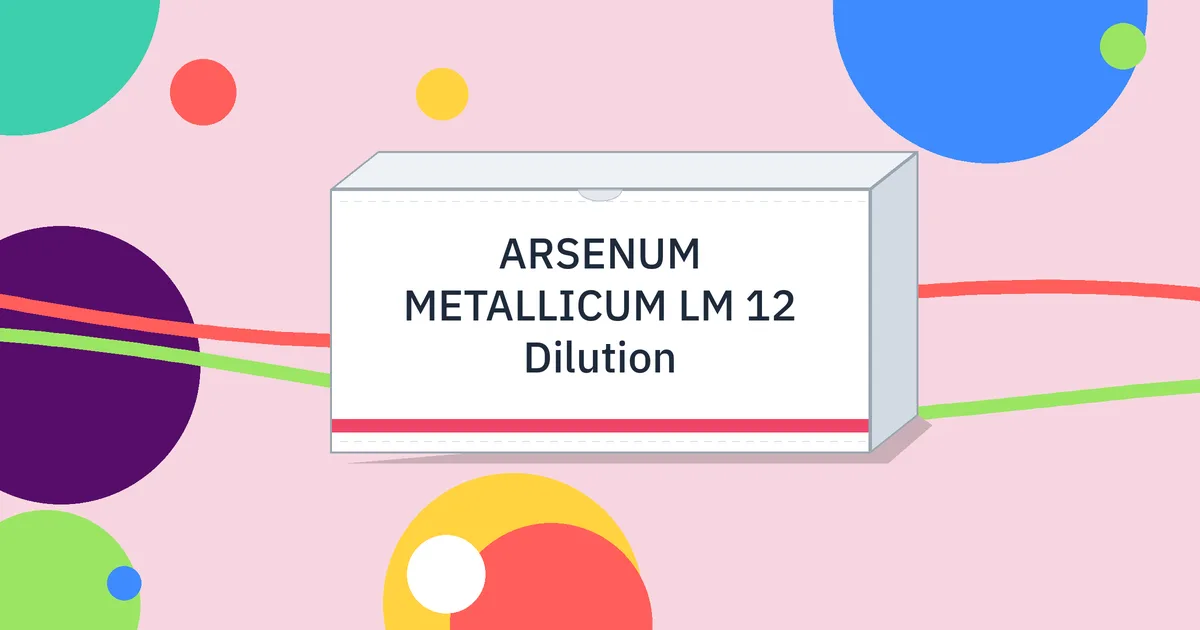 Symbolbild: Packung mit der Aufschrift ARSENUM METALLICUM LM 12 Dilution (PZN 12779342) – Verfügbarkeit und Bezug in Apotheken in Frankfurt am Main