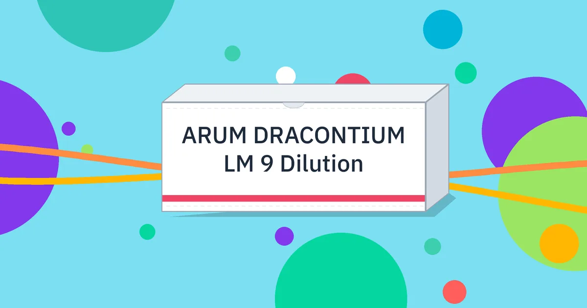 Symbolbild: Packung mit der Aufschrift ARUM DRACONTIUM LM 9 Dilution (PZN 13395098) – Verfügbarkeit und Bezug in Apotheken in Frankfurt am Main
