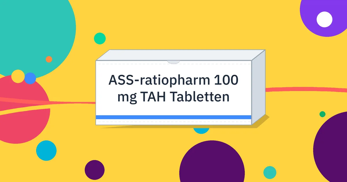 Symbolbild: Packung mit der Aufschrift ASS-ratiopharm 100 mg TAH Tabletten (PZN 01343676) – Verfügbarkeit und Bezug in Apotheken in Frankfurt am Main