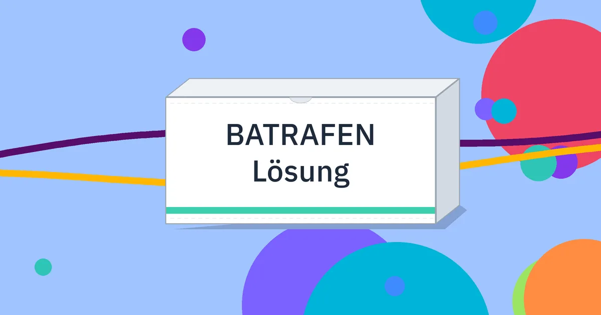 Symbolbild: Packung mit der Aufschrift BATRAFEN Lösung (PZN 02757807) – Verfügbarkeit und Bezug in Apotheken in Frankfurt am Main