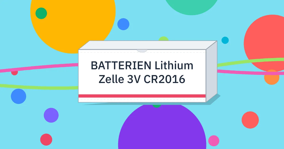 Symbolbild: Packung mit der Aufschrift BATTERIEN Lithium Zelle 3V CR2016 (PZN 00212162) – Verfügbarkeit und Bezug in Apotheken in Frankfurt am Main