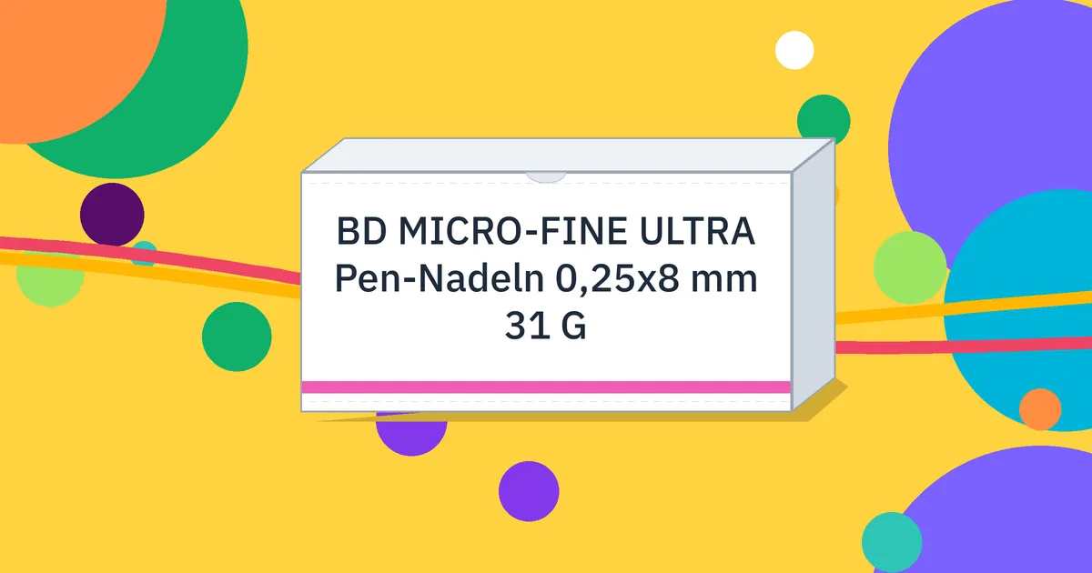Symbolbild: Packung mit der Aufschrift BD MICRO-FINE ULTRA Pen-Nadeln 0,25x8 mm 31 G (PZN 19462341) – Verfügbarkeit und Bezug in Apotheken in Frankfurt am Main