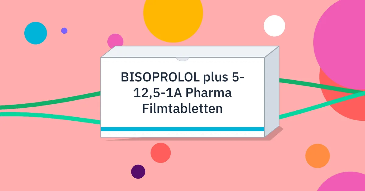 Symbolbild: Packung mit der Aufschrift BISOPROLOL plus 5-12,5-1A Pharma Filmtabletten (PZN 01622873) – Verfügbarkeit und Bezug in Apotheken in Frankfurt am Main