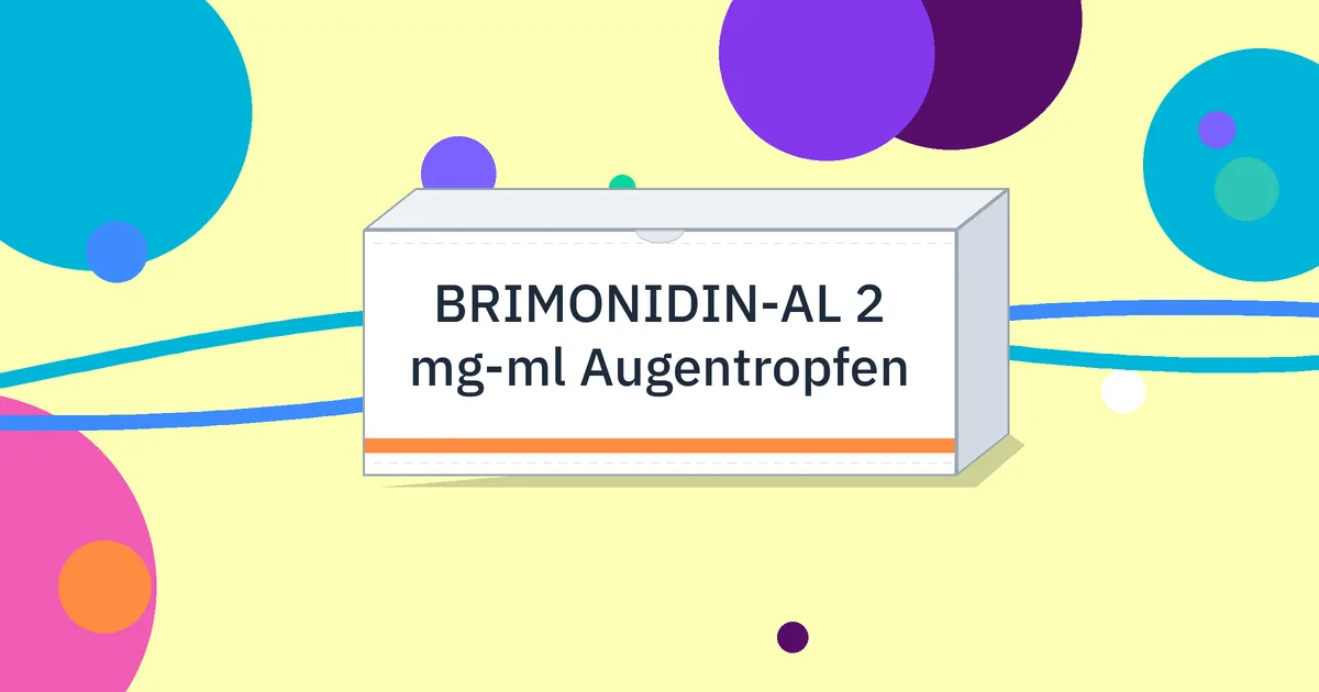 Symbolbild: Packung mit der Aufschrift BRIMONIDIN-AL 2 mg-ml Augentropfen (PZN 01817335) – Verfügbarkeit und Bezug in Apotheken in Frankfurt am Main