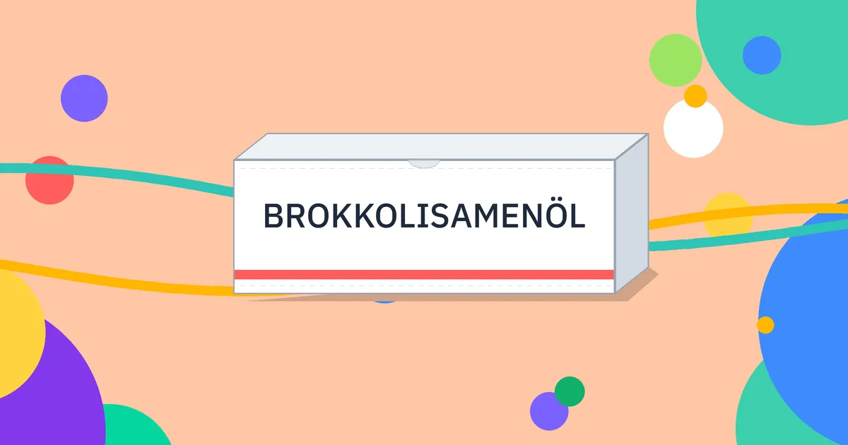 Symbolbild: Packung mit der Aufschrift BROKKOLISAMENÖL (PZN 19657412) – Verfügbarkeit und Bezug in Apotheken in Frankfurt am Main