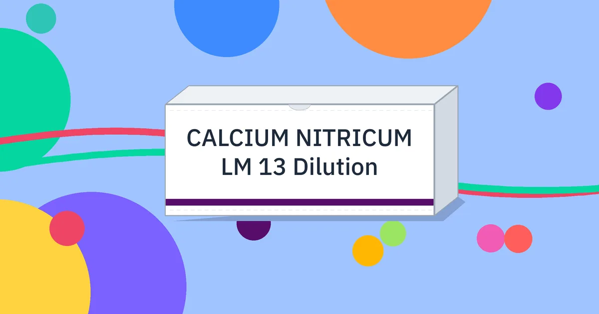 Symbolbild: Packung mit der Aufschrift CALCIUM NITRICUM LM 13 Dilution (PZN 13409759) – Verfügbarkeit und Bezug in Apotheken in Frankfurt am Main