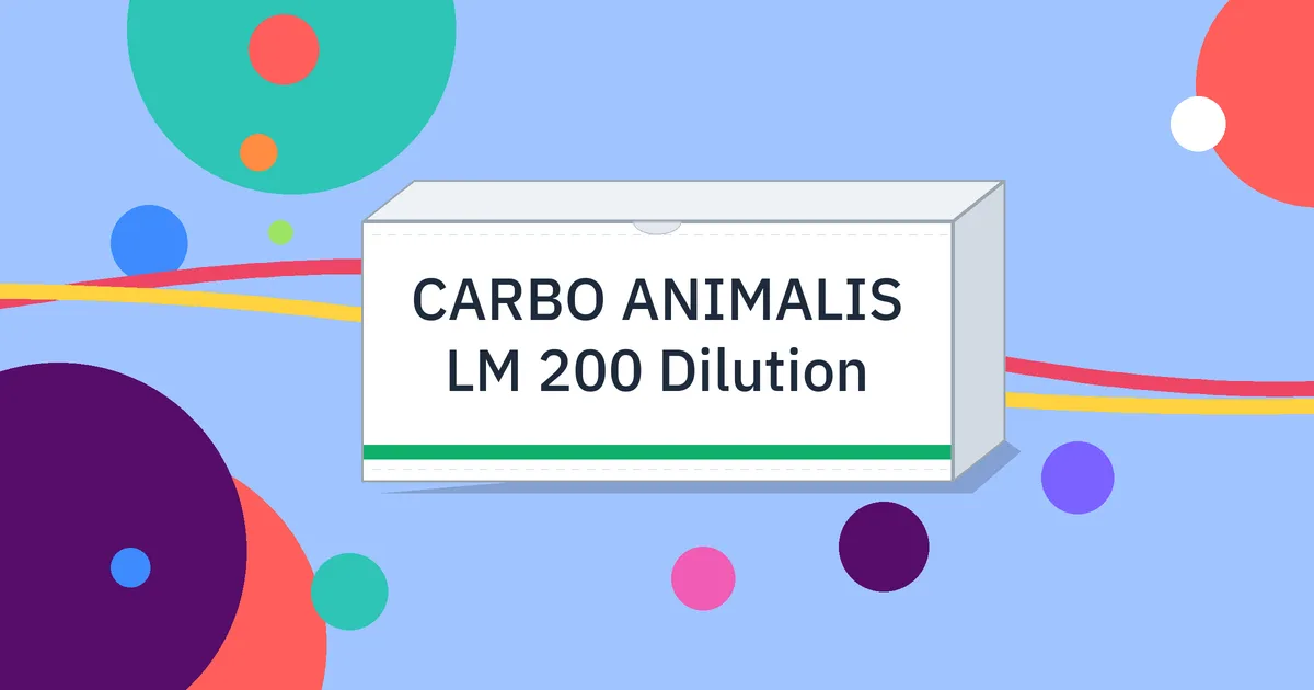 Symbolbild: Packung mit der Aufschrift CARBO ANIMALIS LM 200 Dilution (PZN 03503983) – Verfügbarkeit und Bezug in Apotheken in Frankfurt am Main