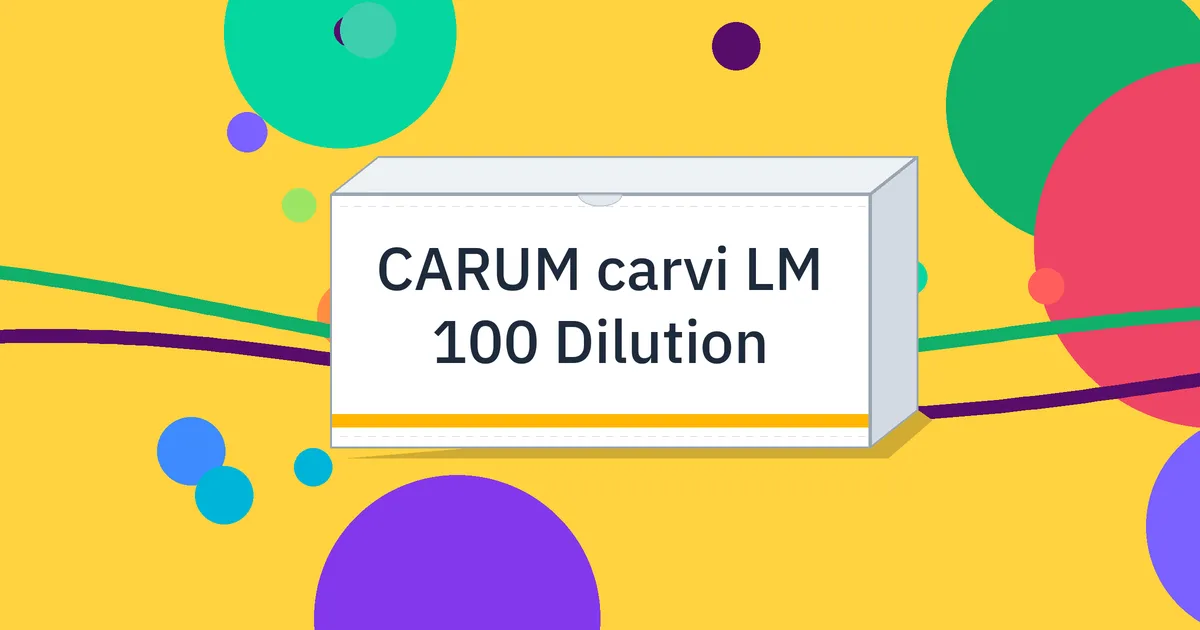Symbolbild: Packung mit der Aufschrift CARUM carvi LM 100 Dilution (PZN 12811488) – Verfügbarkeit und Bezug in Apotheken in Frankfurt am Main