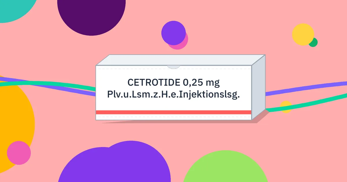 Symbolbild: Packung mit der Aufschrift CETROTIDE 0,25 mg Plv.u.Lsm.z.H.e.Injektionslsg. (PZN 00149185) – Verfügbarkeit und Bezug in Apotheken in Frankfurt am Main