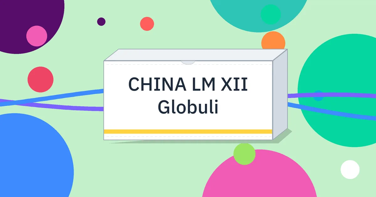 Symbolbild: Packung mit der Aufschrift CHINA LM XII Globuli (PZN 02677333) – Verfügbarkeit und Bezug in Apotheken in Frankfurt am Main