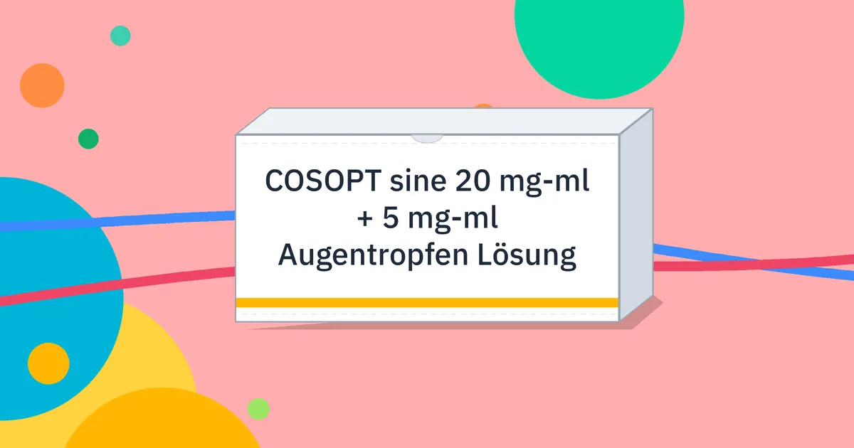 Symbolbild: Packung mit der Aufschrift COSOPT sine 20 mg-ml + 5 mg-ml Augentropfen Lösung (PZN 18026879) – Verfügbarkeit und Bezug in Apotheken in Frankfurt am Main