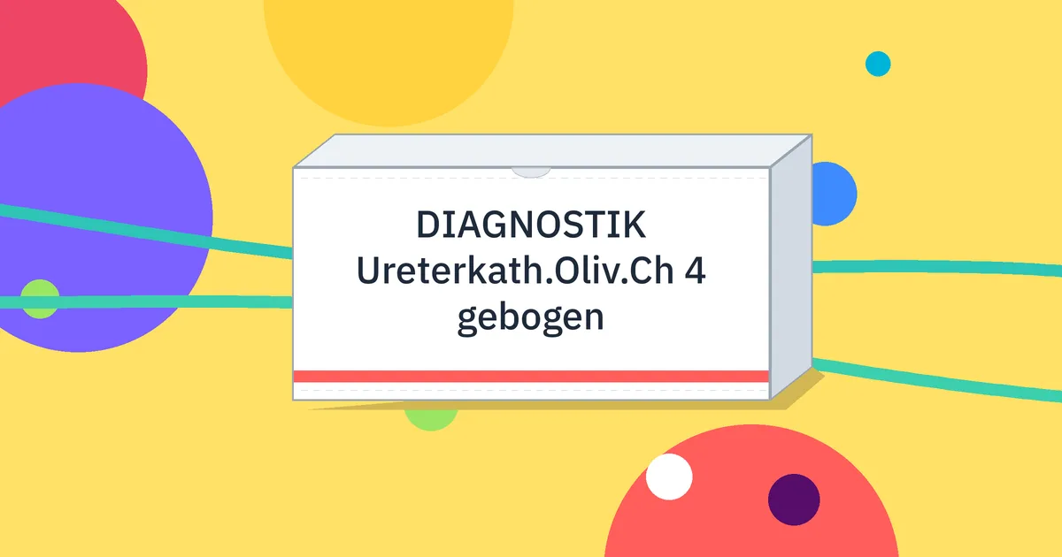 Symbolbild: Packung mit der Aufschrift DIAGNOSTIK Ureterkath.Oliv.Ch 4 gebogen (PZN 02404871) – Verfügbarkeit und Bezug in Apotheken in Frankfurt am Main