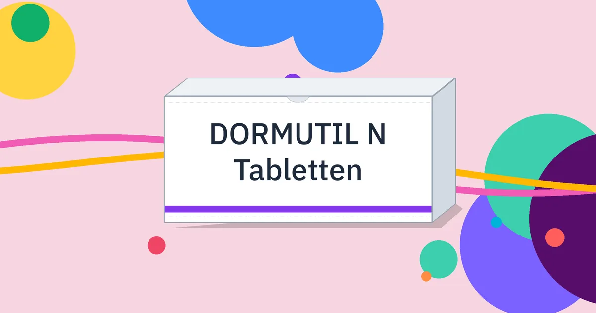 Symbolbild: Packung mit der Aufschrift DORMUTIL N Tabletten (PZN 04609554) – Verfügbarkeit und Bezug in Apotheken in Frankfurt am Main