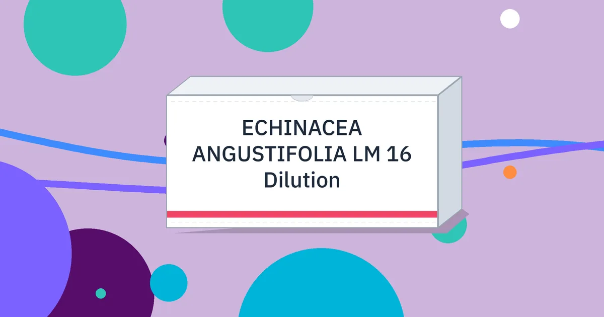 Symbolbild: Packung mit der Aufschrift ECHINACEA ANGUSTIFOLIA LM 16 Dilution (PZN 12843979) – Verfügbarkeit und Bezug in Apotheken in Frankfurt am Main