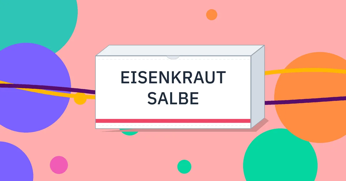 Symbolbild: Packung mit der Aufschrift EISENKRAUT SALBE (PZN 18091026) – Verfügbarkeit und Bezug in Apotheken in Frankfurt am Main