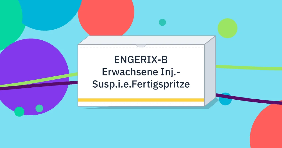 Symbolbild: Packung mit der Aufschrift ENGERIX-B Erwachsene Inj.-Susp.i.e.Fertigspritze (PZN 04792452) – Verfügbarkeit und Bezug in Apotheken in Frankfurt am Main