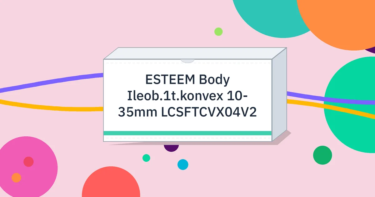 Symbolbild: Packung mit der Aufschrift ESTEEM Body Ileob.1t.konvex 10-35mm LCSFTCVX04V2 (PZN 18837767) – Verfügbarkeit und Bezug in Apotheken in Frankfurt am Main