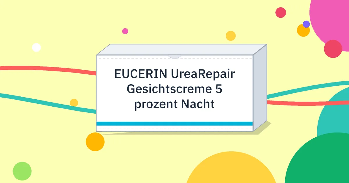 Symbolbild: Packung mit der Aufschrift EUCERIN UreaRepair Gesichtscreme 5 prozent Nacht (PZN 15294349) – Verfügbarkeit und Bezug in Apotheken in Frankfurt am Main