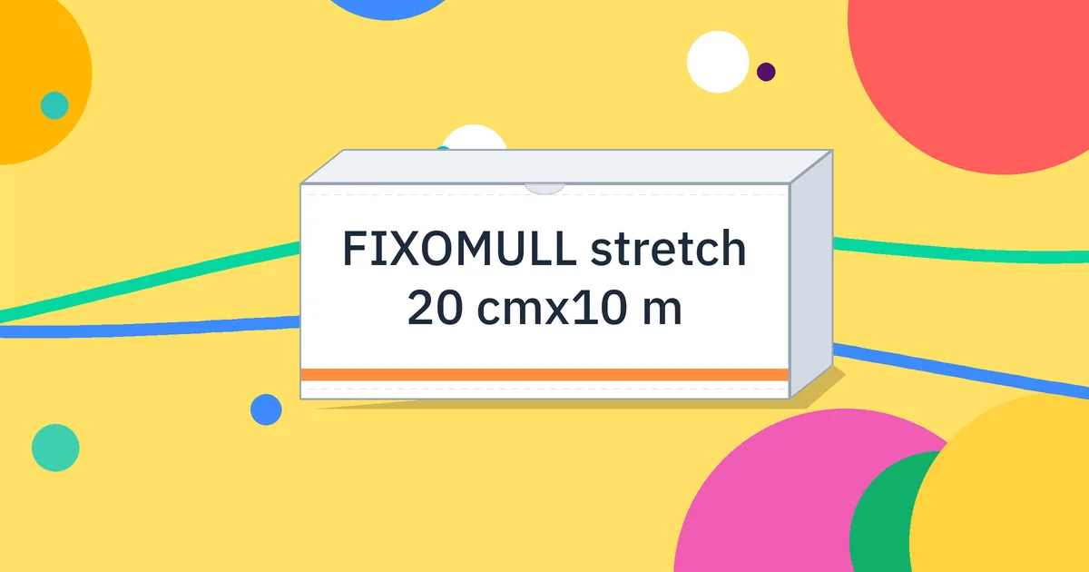 Symbolbild: Packung mit der Aufschrift FIXOMULL stretch 20 cmx10 m (PZN 18126960) – Verfügbarkeit und Bezug in Apotheken in Frankfurt am Main