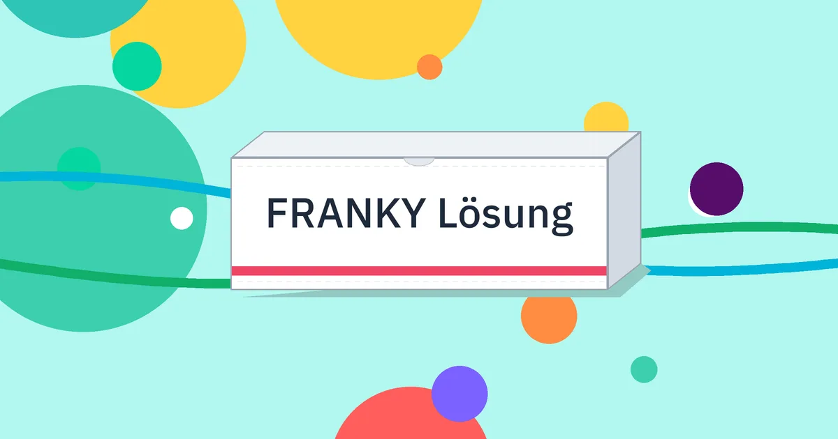 Symbolbild: Packung mit der Aufschrift FRANKY Lösung (PZN 04975997) – Verfügbarkeit und Bezug in Apotheken in Frankfurt am Main