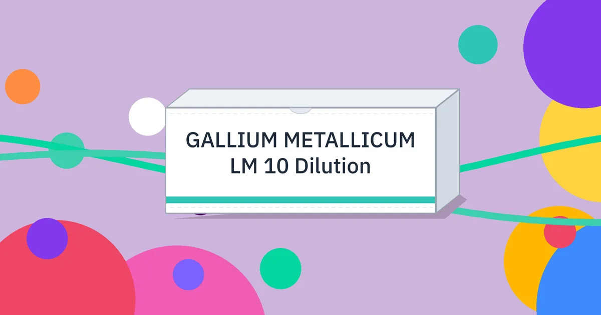 Symbolbild: Packung mit der Aufschrift GALLIUM METALLICUM LM 10 Dilution (PZN 12874862) – Verfügbarkeit und Bezug in Apotheken in Frankfurt am Main