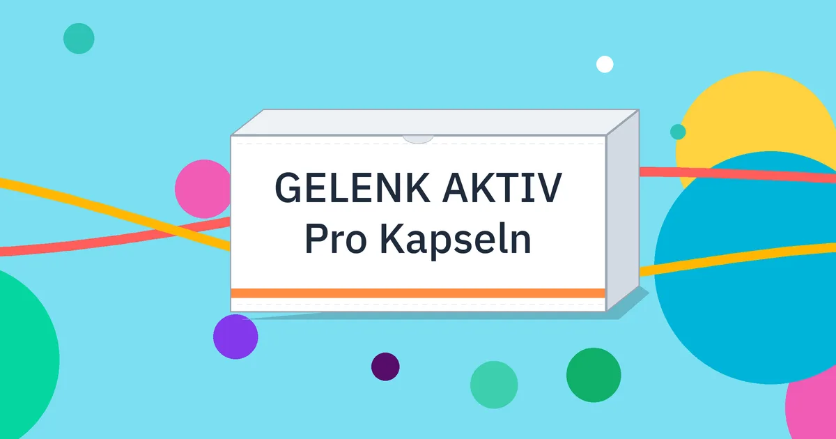 Symbolbild: Packung mit der Aufschrift GELENK AKTIV Pro Kapseln (PZN 16230305) – Verfügbarkeit und Bezug in Apotheken in Frankfurt am Main
