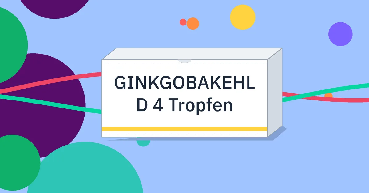 Symbolbild: Packung mit der Aufschrift GINKGOBAKEHL D 4 Tropfen (PZN 04113758) – Verfügbarkeit und Bezug in Apotheken in Frankfurt am Main