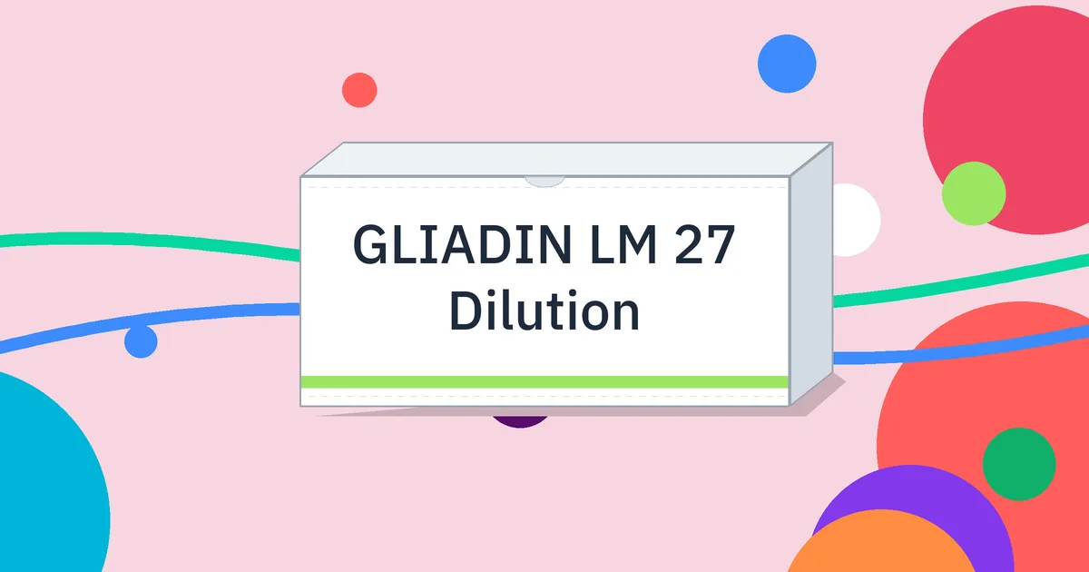 Symbolbild: Packung mit der Aufschrift GLIADIN LM 27 Dilution (PZN 13544380) – Verfügbarkeit und Bezug in Apotheken in Frankfurt am Main