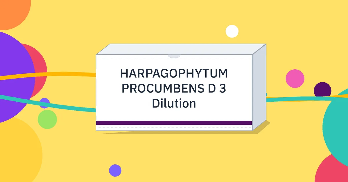 Symbolbild: Packung mit der Aufschrift HARPAGOPHYTUM PROCUMBENS D 3 Dilution (PZN 02115345) – Verfügbarkeit und Bezug in Apotheken in Frankfurt am Main