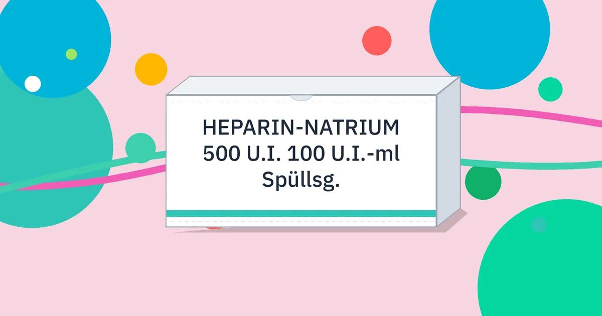 Symbolbild: Packung mit der Aufschrift HEPARIN-NATRIUM 500 U.I. 100 U.I.-ml Spüllsg. (PZN 17998209) – Verfügbarkeit und Bezug in Apotheken in Frankfurt am Main