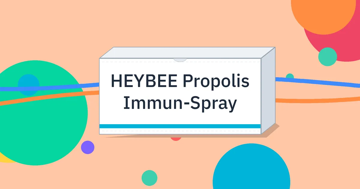 Symbolbild: Packung mit der Aufschrift HEYBEE Propolis Immun-Spray (PZN 20580212) – Verfügbarkeit und Bezug in Apotheken in Frankfurt am Main