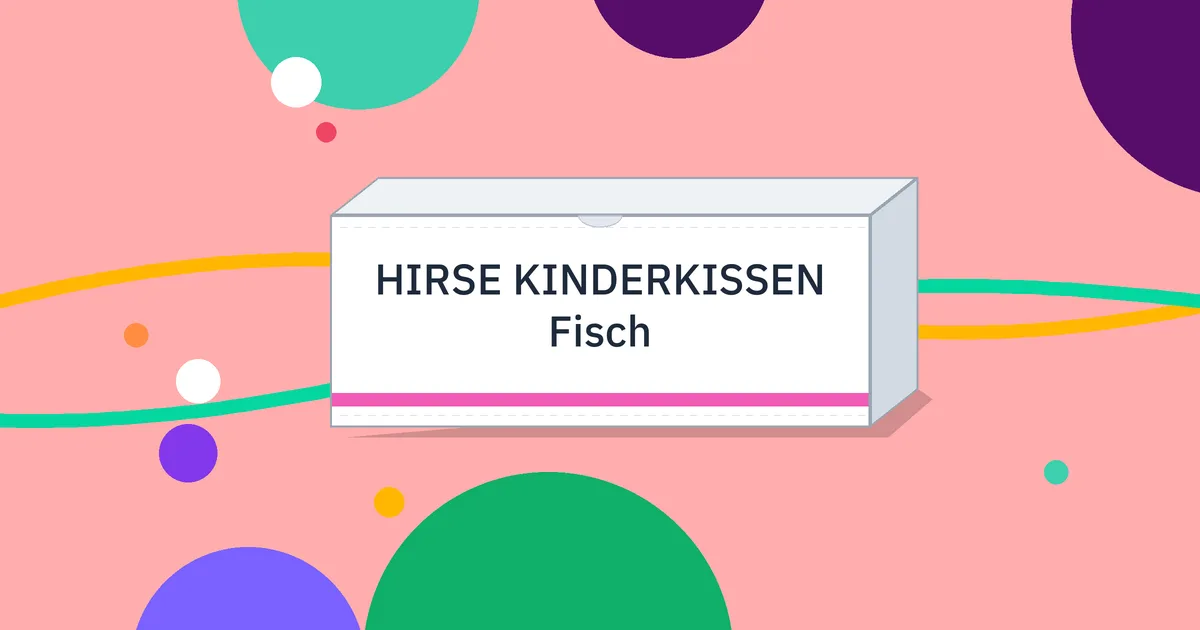 Symbolbild: Packung mit der Aufschrift HIRSE KINDERKISSEN Fisch (PZN 01422186) – Verfügbarkeit und Bezug in Apotheken in Frankfurt am Main