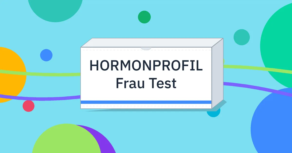 Symbolbild: Packung mit der Aufschrift HORMONPROFIL Frau Test (PZN 15425691) – Verfügbarkeit und Bezug in Apotheken in Frankfurt am Main