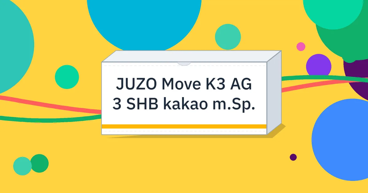 Symbolbild: Packung mit der Aufschrift JUZO Move K3 AG 3 SHB kakao m.Sp. (PZN 18587336) – Verfügbarkeit und Bezug in Apotheken in Frankfurt am Main