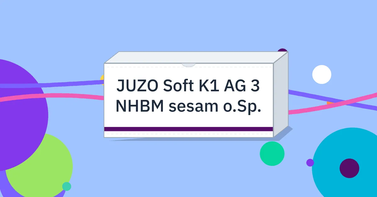 Symbolbild: Packung mit der Aufschrift JUZO Soft K1 AG 3 NHBM sesam o.Sp. (PZN 14995653) – Verfügbarkeit und Bezug in Apotheken in Frankfurt am Main