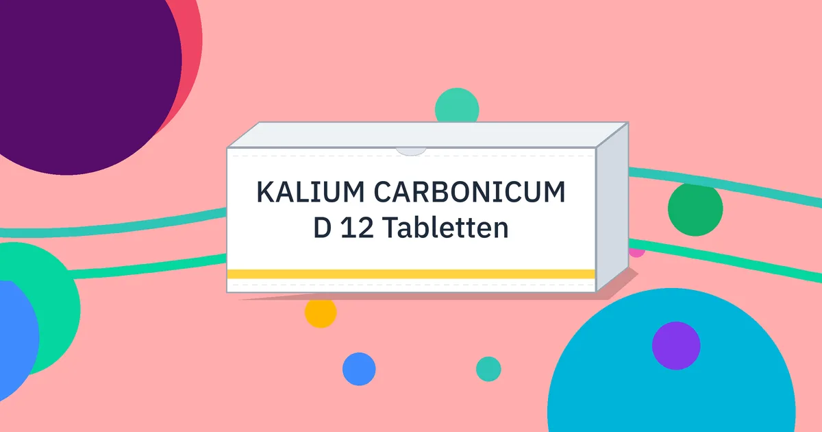 Symbolbild: Packung mit der Aufschrift KALIUM CARBONICUM D 12 Tabletten (PZN 02116014) – Verfügbarkeit und Bezug in Apotheken in Frankfurt am Main