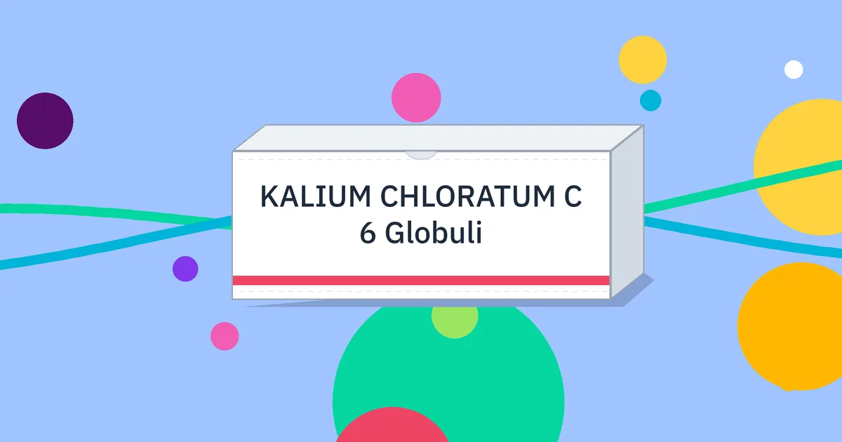Symbolbild: Packung mit der Aufschrift KALIUM CHLORATUM C 6 Globuli (PZN 16670286) – Verfügbarkeit und Bezug in Apotheken in Frankfurt am Main