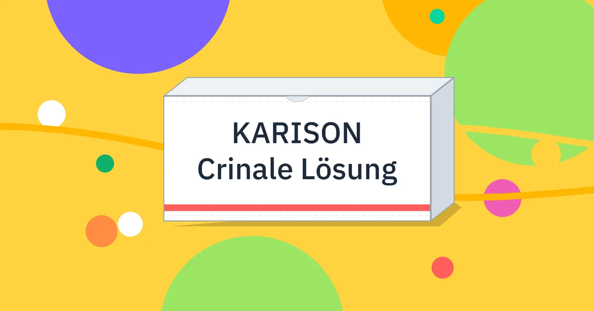 Symbolbild: Packung mit der Aufschrift KARISON Crinale Lösung (PZN 06978037) – Verfügbarkeit und Bezug in Apotheken in Frankfurt am Main