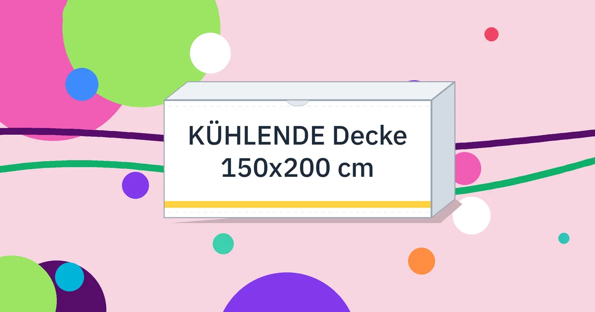 Symbolbild: Packung mit der Aufschrift KÜHLENDE Decke 150x200 cm (PZN 19402764) – Verfügbarkeit und Bezug in Apotheken in Frankfurt am Main