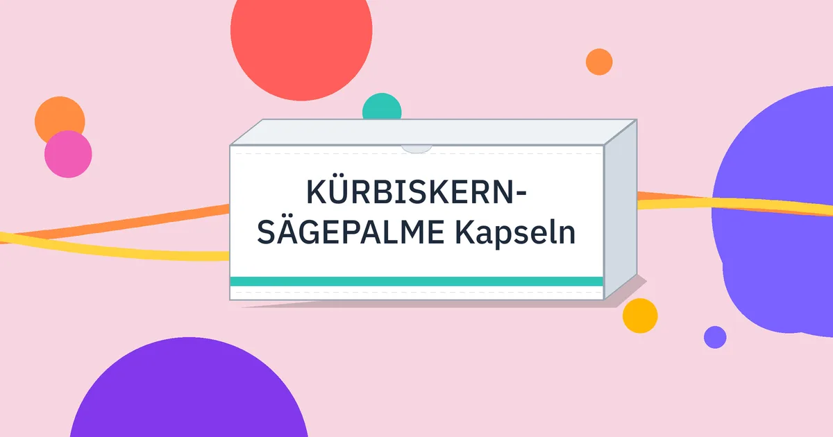 Symbolbild: Packung mit der Aufschrift KÜRBISKERN-SÄGEPALME Kapseln (PZN 11032138) – Verfügbarkeit und Bezug in Apotheken in Frankfurt am Main