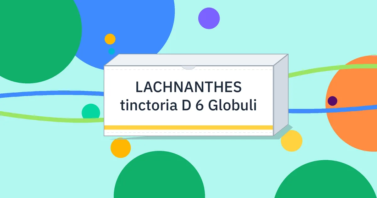 Symbolbild: Packung mit der Aufschrift LACHNANTHES tinctoria D 6 Globuli (PZN 07171785) – Verfügbarkeit und Bezug in Apotheken in Frankfurt am Main