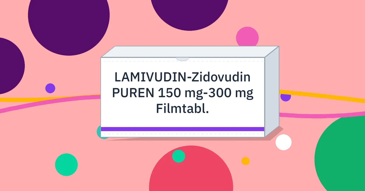 Symbolbild: Packung mit der Aufschrift LAMIVUDIN-Zidovudin PUREN 150 mg-300 mg Filmtabl. (PZN 15616534) – Verfügbarkeit und Bezug in Apotheken in Frankfurt am Main