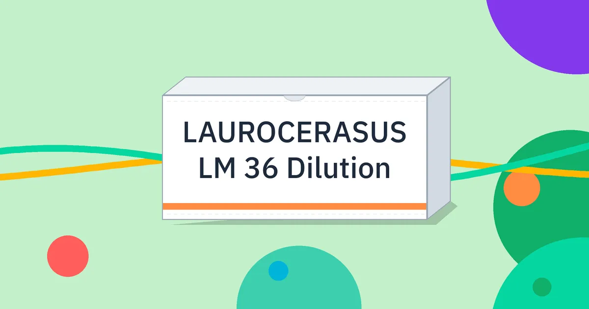 Symbolbild: Packung mit der Aufschrift LAUROCERASUS LM 36 Dilution (PZN 13524271) – Verfügbarkeit und Bezug in Apotheken in Frankfurt am Main