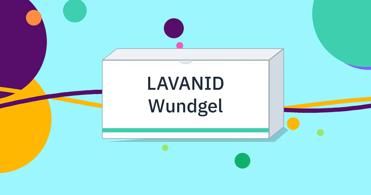Symbolbild: Packung mit der Aufschrift LAVANID Wundgel (PZN 17275310) – Verfügbarkeit und Bezug in Apotheken in Frankfurt am Main