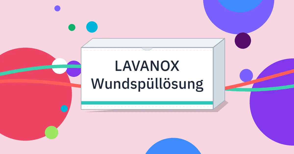 Symbolbild: Packung mit der Aufschrift LAVANOX Wundspüllösung (PZN 16258870) – Verfügbarkeit und Bezug in Apotheken in Frankfurt am Main